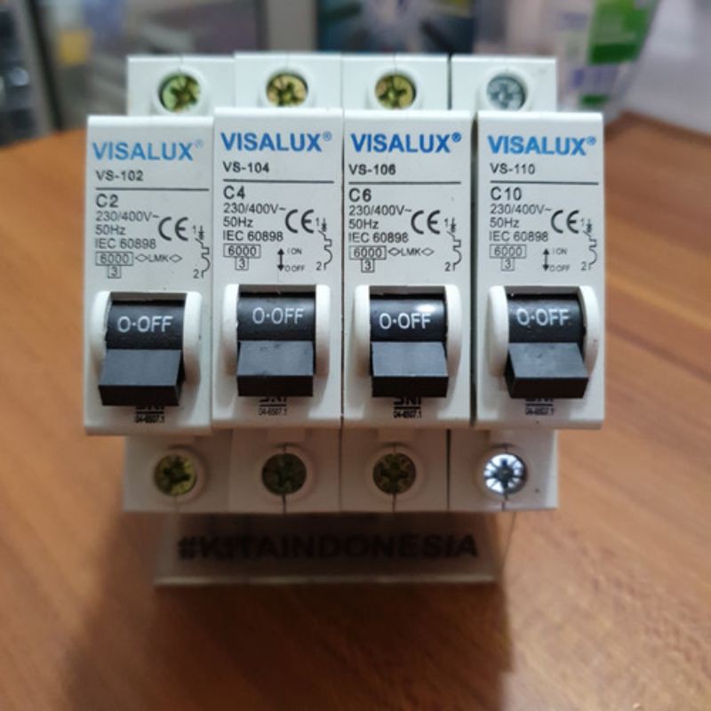 Jual MCB Visalux VS 110 2A , 4A , 6A , 10A , 16A / NCB Visalux VS 110 2A , 4A , 6A , 10A , 16A ...