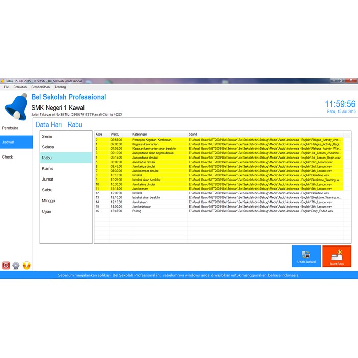 Jual Software Bel Sekolah Professional | Shopee Indonesia