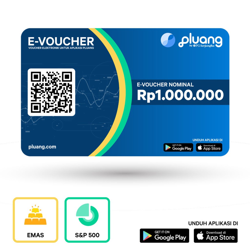 Jual E-Voucher Voucher Pluang Nominal 50K 100K 200K 300K | Shopee Indonesia