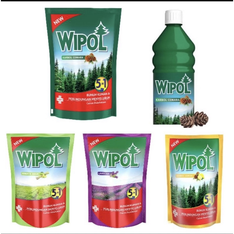 Jual WIPOL BOTOL/REFILL PEMBERSIH LANTAI DARI KUMAN / KARBOL WANGI ...