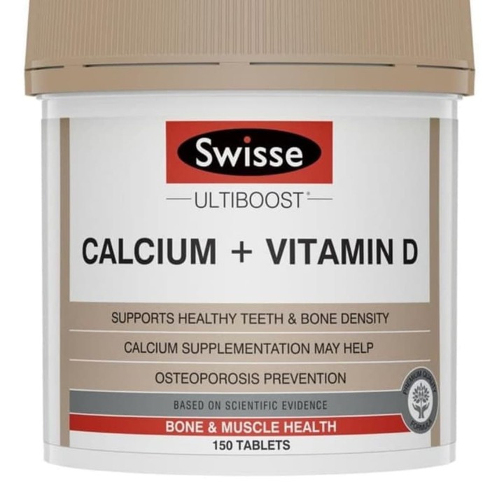 Jual Swisse Ultiboost Calcium Vitamin D Suplemen Kesehatan 150 Tablet ...