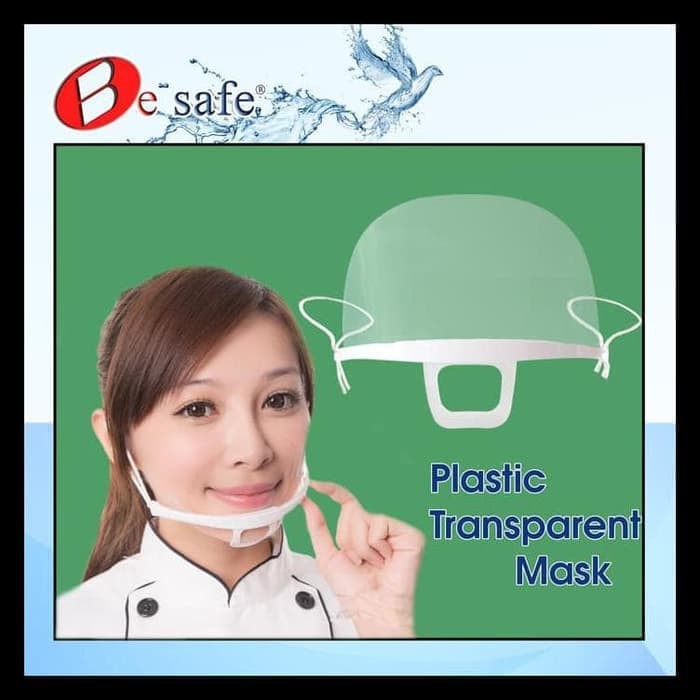 Jual Masker transparan masker bening penutup mulut transparant plastik ...