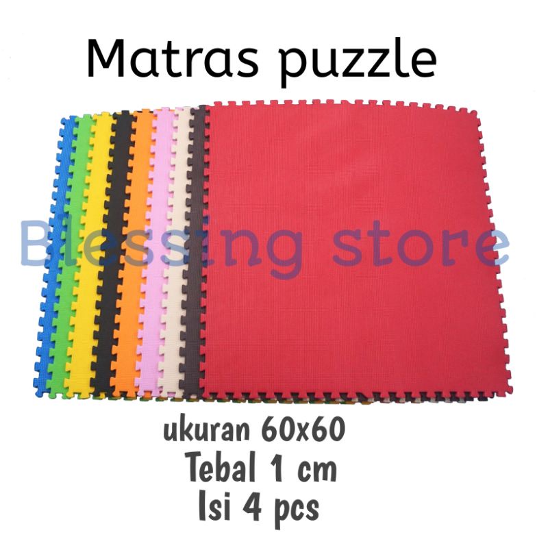 Jual Puzzle matras lantai 60x60x1 isi 4 pcs matras lantai alas lantai ...