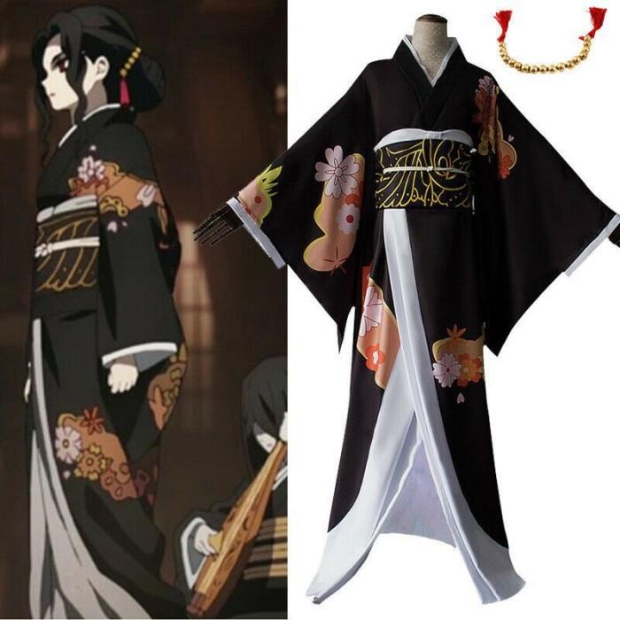 Jual Kostum Anime Demon Slayer:Kimetsu No Yaiba Kibutsuji Muzan Cosplay ...