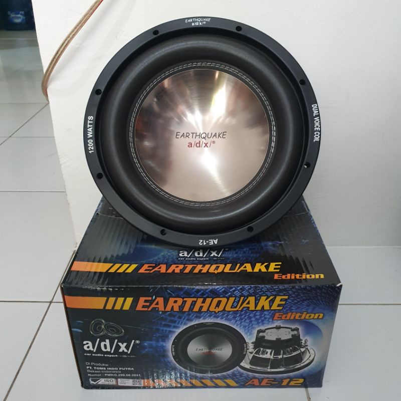 Jual Subwoofer ADX Earthquake New Edition Double Coil 12 inch | Shopee Indonesia