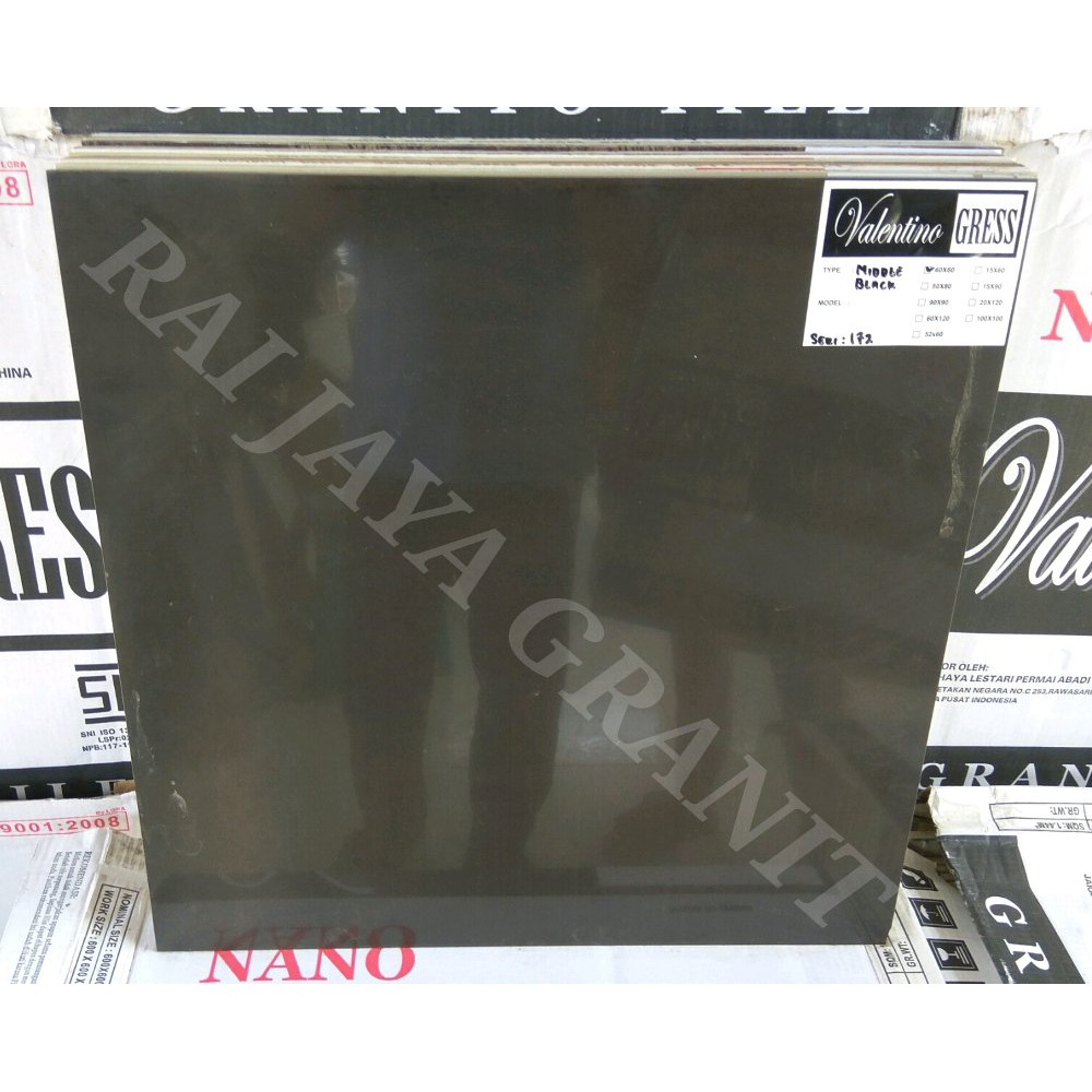 Jual Dijual granit tile hitam polos type Midle Black 60x60 merk ...
