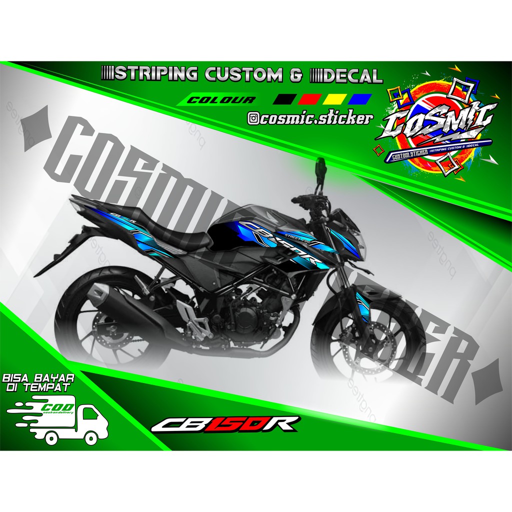 Jual STRIPING CB150R RACING HEREX STIKER VARIASI STICKER DECAL MOTOR ...
