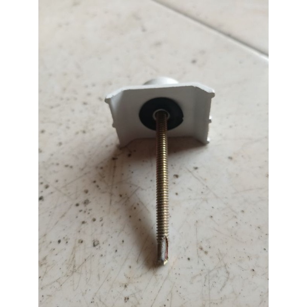 Jual skrup alderon 7 cm+ roof seal / pcs( putih dan biru) | Shopee ...