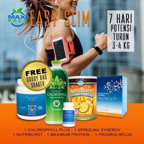 Jual Easy Slim Herbal Obat Diet Kurus Bakar Lemak Import Turun 4-5Kg ...