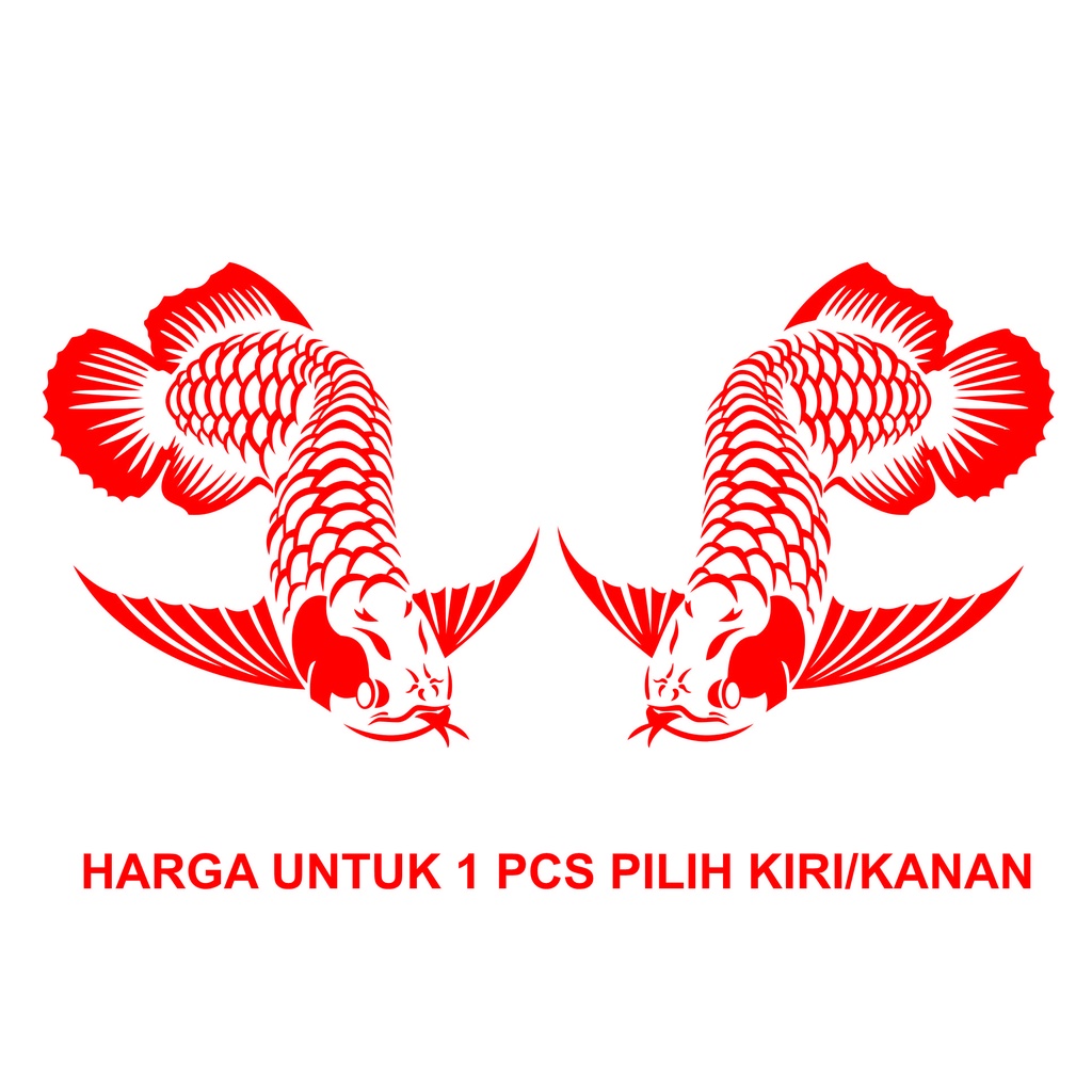 Jual STICKER AROWANA SUPER RED STICKER CUTTING | Shopee Indonesia