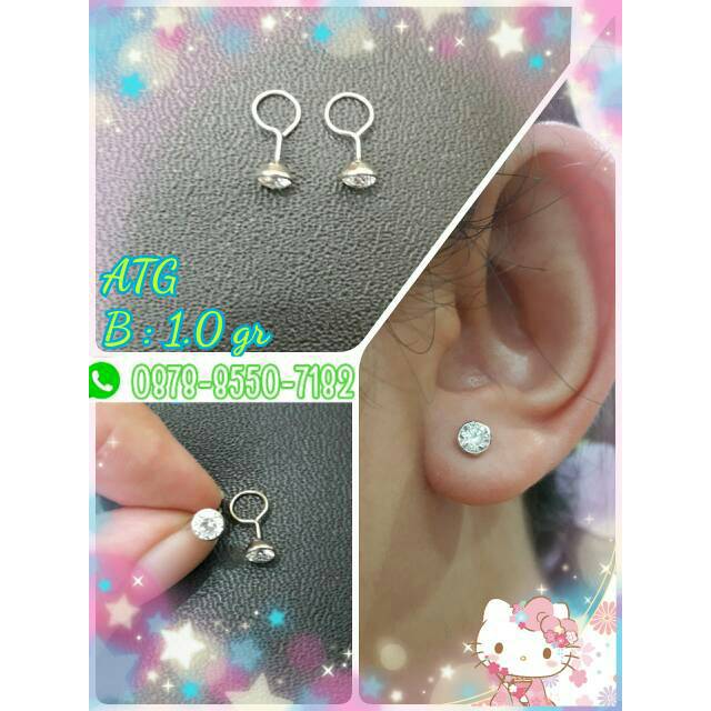 Jual Anting silver 925 tauge/toge - acc aksesoris anak perhiasan perak ...