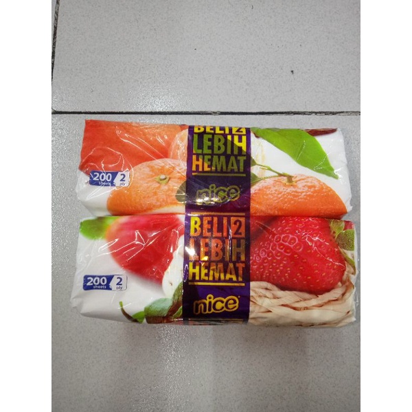 Jual Nice Tissue 200 sheet Buy 1 Get 1 (2ply) | Shopee Indonesia
