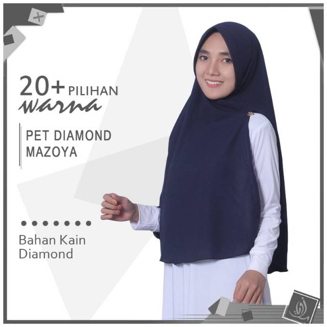 Jual Hijab pet diamond mazoya | Shopee Indonesia