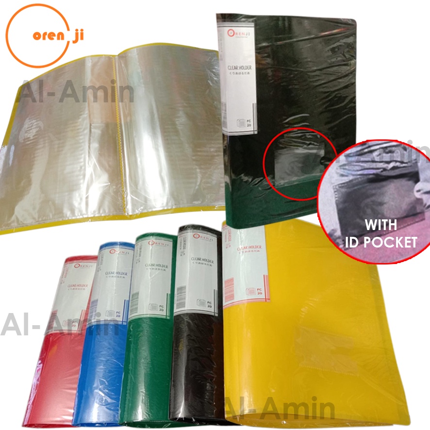 Jual Clear Holder/Display Book/Map Plastik Pocket Album isi 20 lbr ...