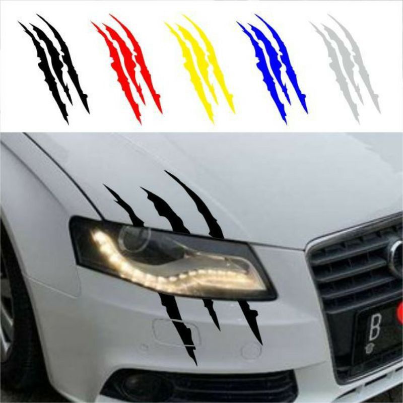 Jual Sticker Cutting Cakar / Monster Claw lampu depan mobil & motor ...