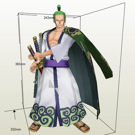 Jual Papercraft One Piece Roronoa Joro Wano | Shopee Indonesia