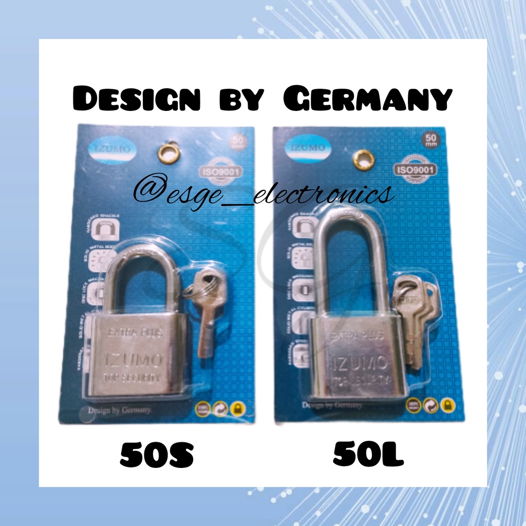 Jual GEMBOK PUTIH ANTI RUST ANTI MALING ANTI CUT 50S 50L 50MM GEMBOK ...