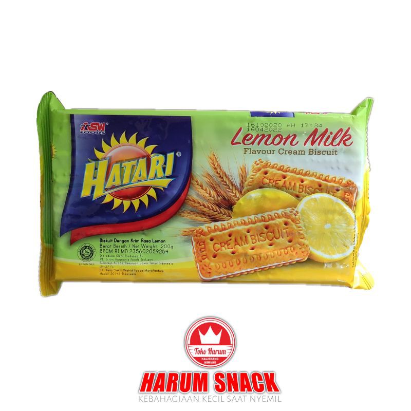 Jual HATARI BISKUIT CREAM ANEKA RASA 200gram [Harum Snack Official ...