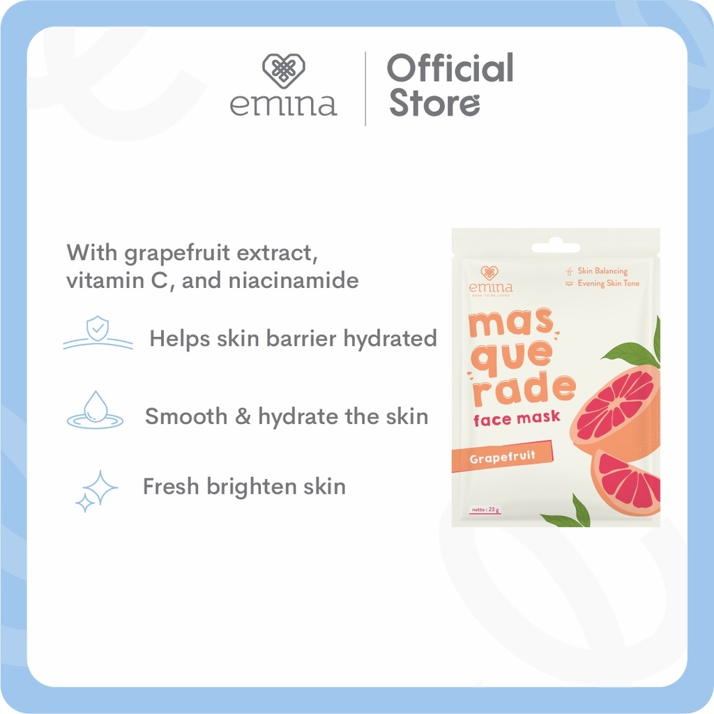 Jual EMINA Masquerade Face Mask | Shopee Indonesia