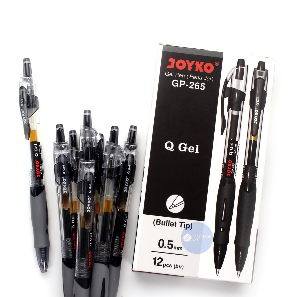 Jual Best Seller!! Gel Pen Pulpen Pena Joyko GP-265 Warna Hitam Q Gel 0.5 mm - 1 PCS | Shopee ...