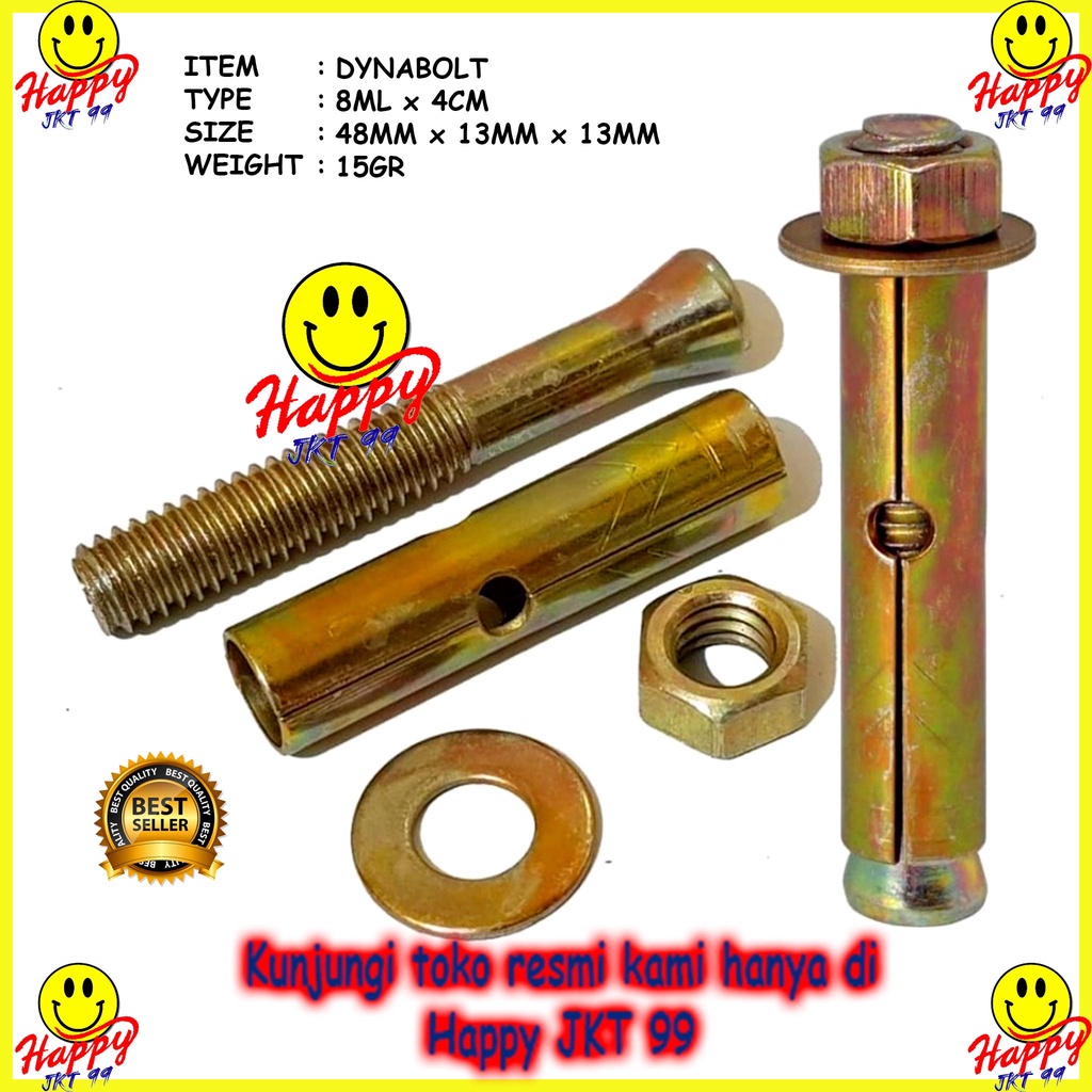 Jual DINABOL DYNABOLT DINABOLT 8 x 40 FISHER BESI WOWO | Shopee Indonesia
