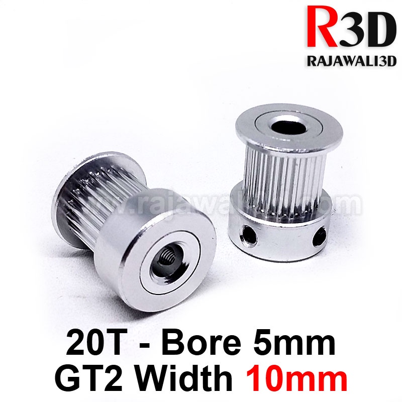 Jual GT2 TIming Pulley 20 teeth bore 5mm belt 10mm | Shopee Indonesia