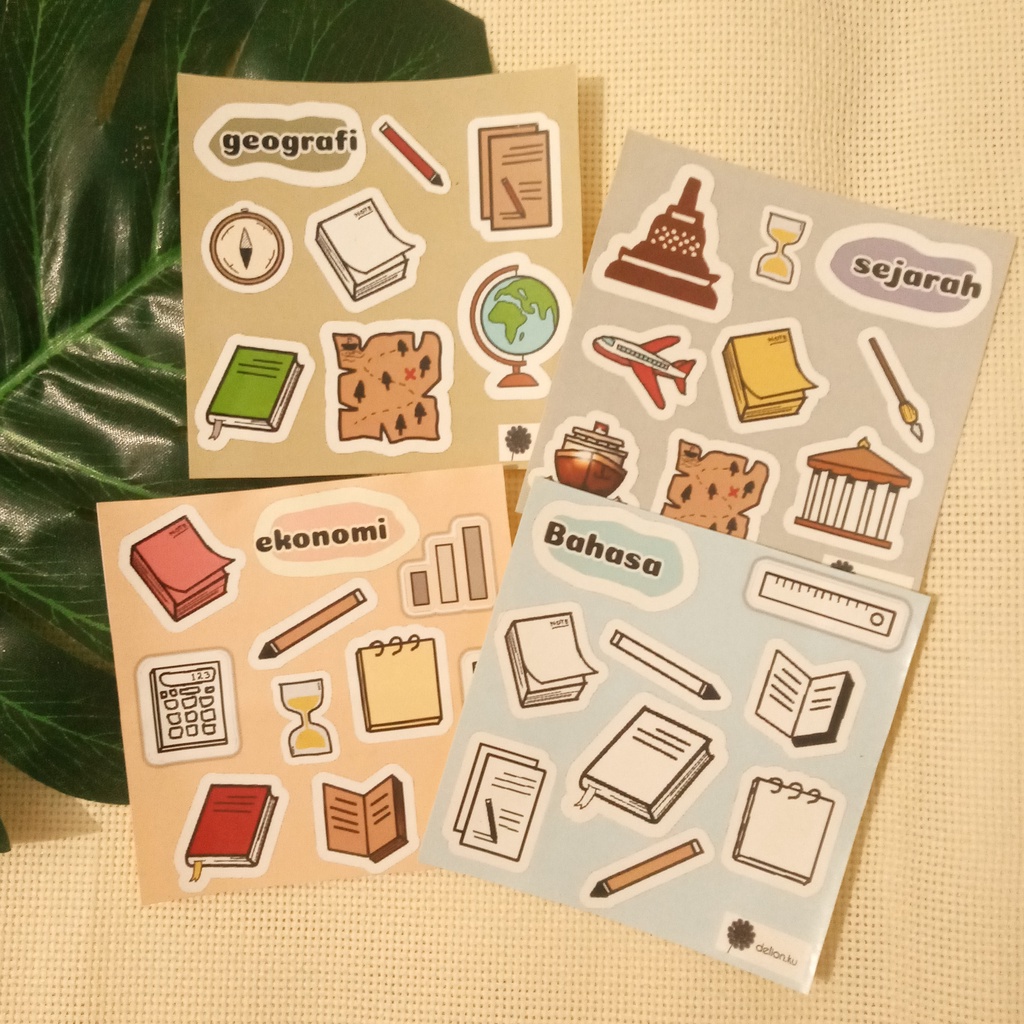 Jual Sticker Education / Sticker Stiker Mata Pelajaran Biologi/Kimia ...