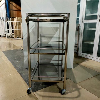 Jual Trolley Instrumen | Troli Instrumen Meja 3 Rak Susun Laci ...