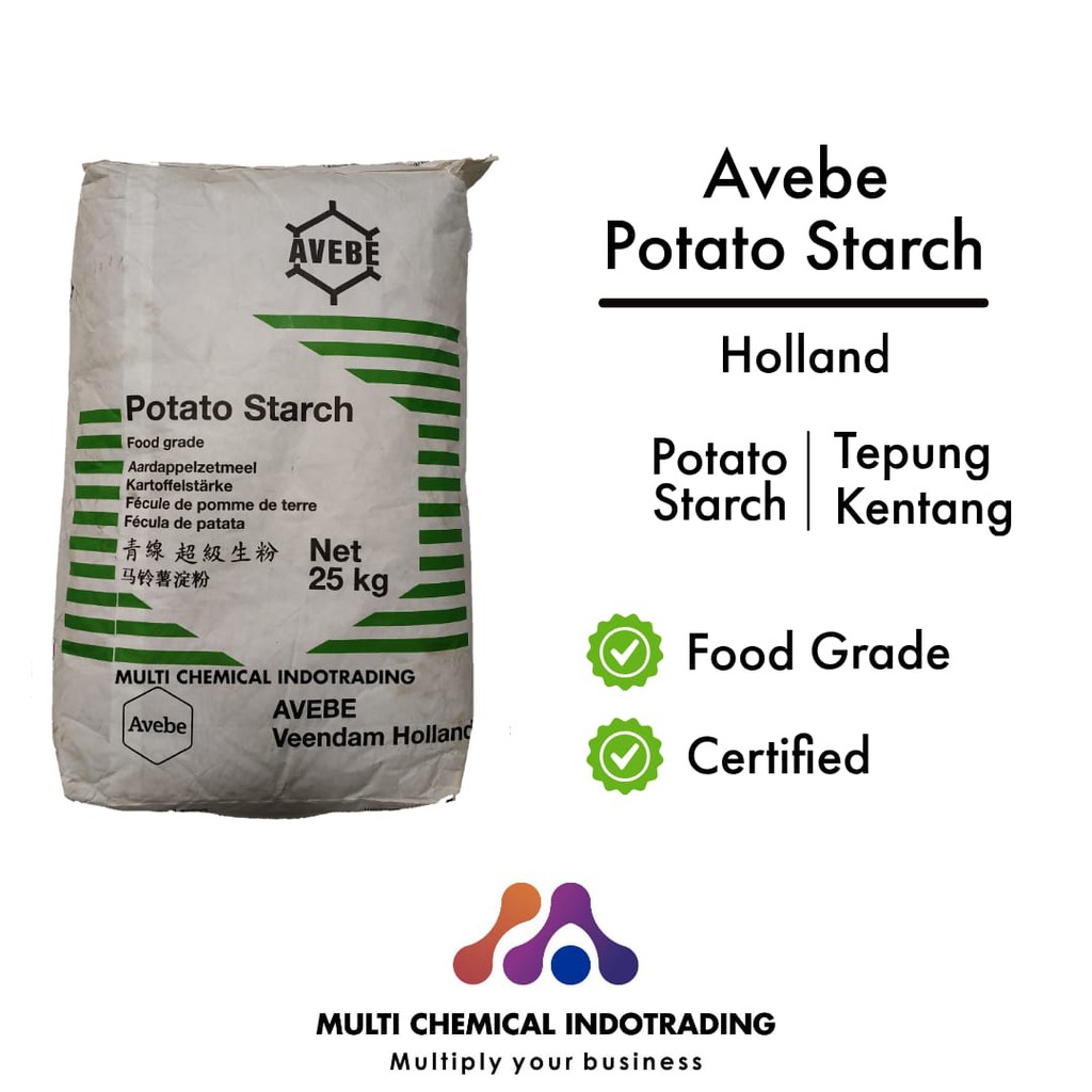 Jual AVEBE POTATO STARCH ex. HOLLAND. PATI KENTANG FOOD GRADE. 500gr ...
