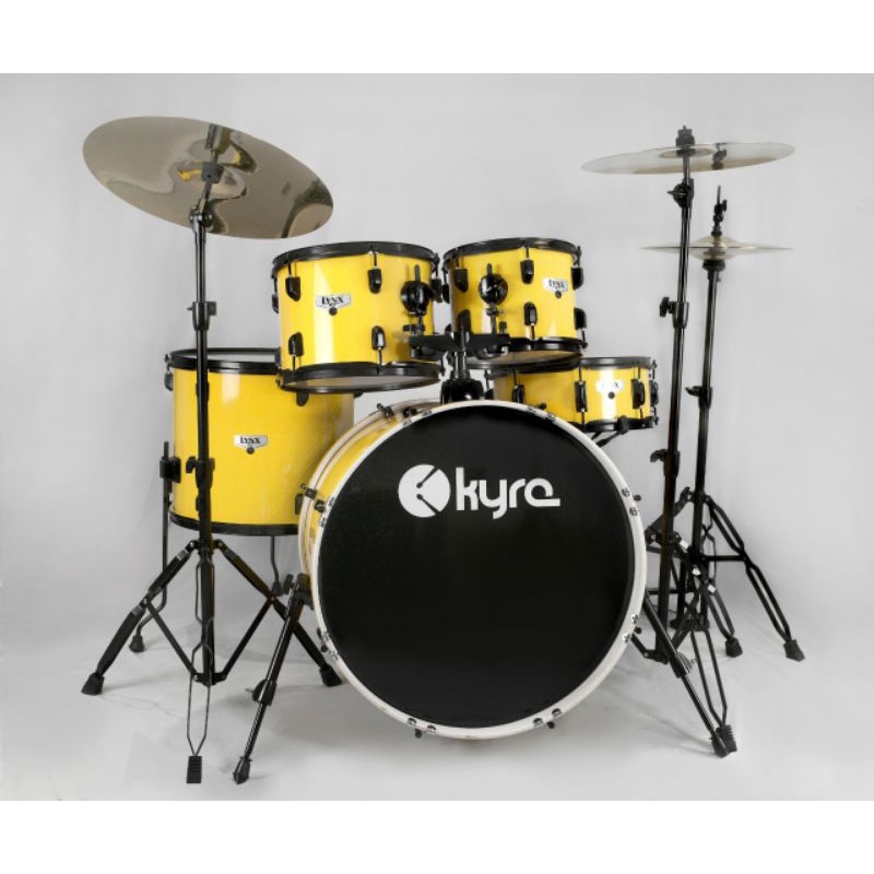 Jual Kyre Lynx 5 pcs Drum Set with Black Hardware | Shopee Indonesia