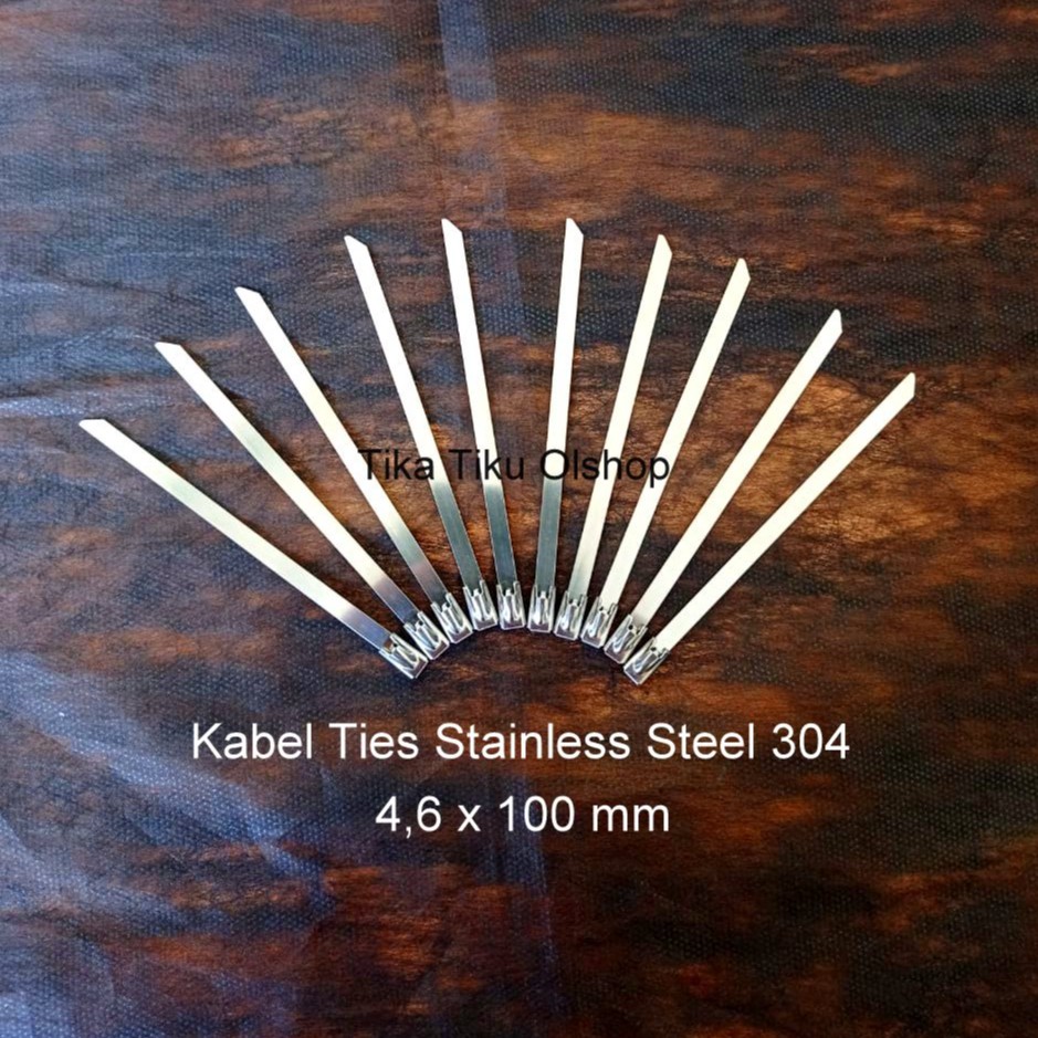 Jual Kabel Ties/Kable Tis/Cable Ties 4,6 x 100mm bahan Stainless Steel ...
