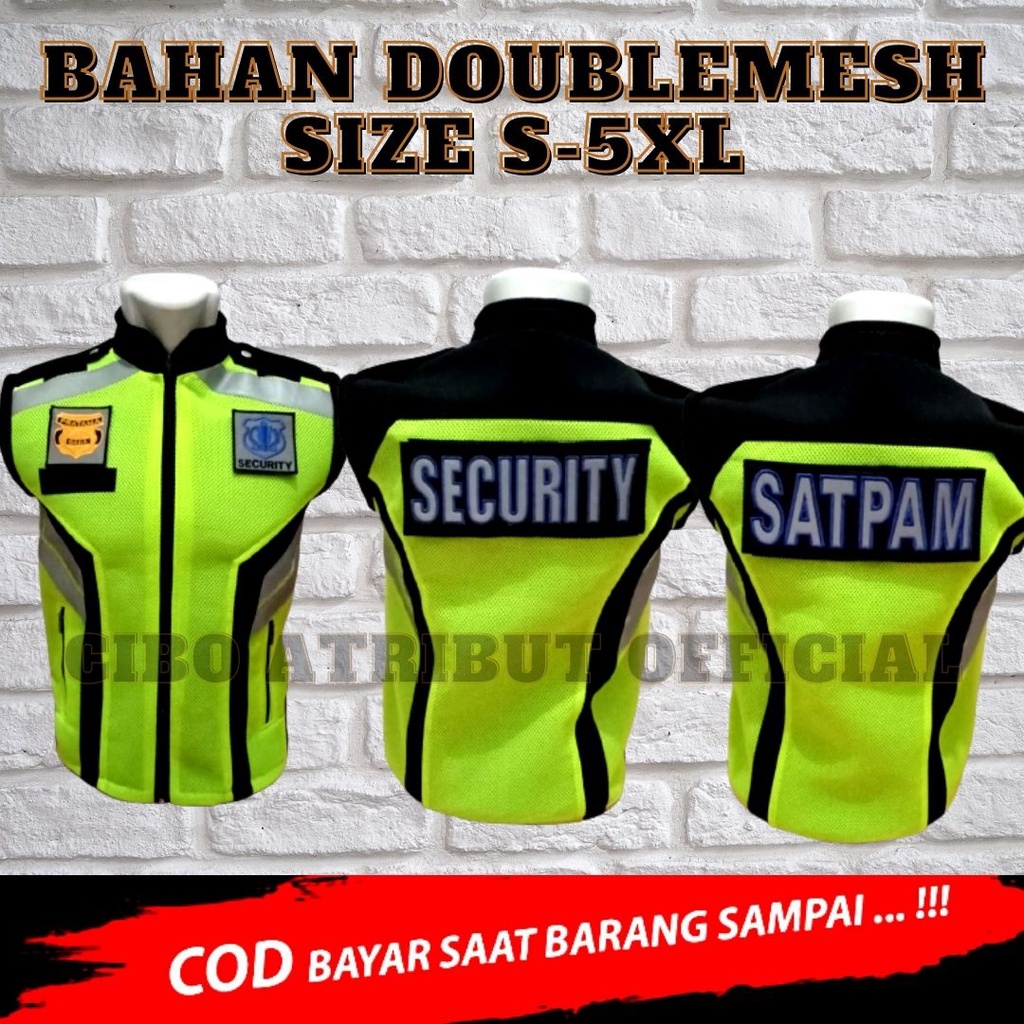 Jual Rompi Satpam Rompi Security MESH Tebal VEST Pria SECURITY/SATPAM ...