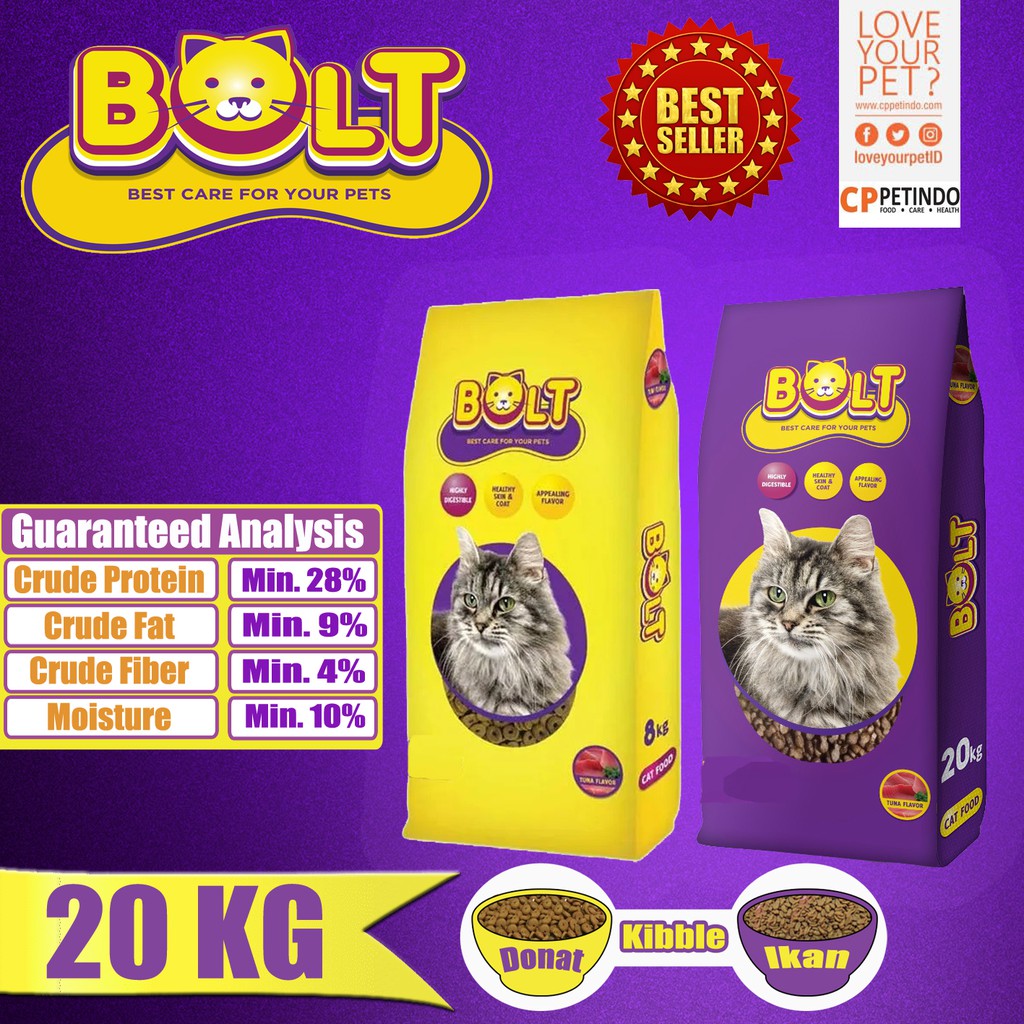 Jual GRAB/GOJEK BOLT CAT FOOD 20 KG | Shopee Indonesia