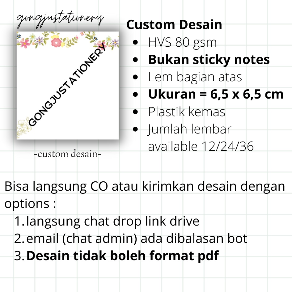 Jual Custom Memopad 12 lembar - CEK DESKRIPSI | Shopee Indonesia