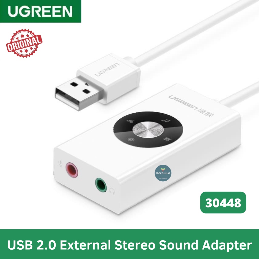 Jual Ugreen Sound Adapter External Stereo USB 2.0 to Jack 3.5mm Music ...