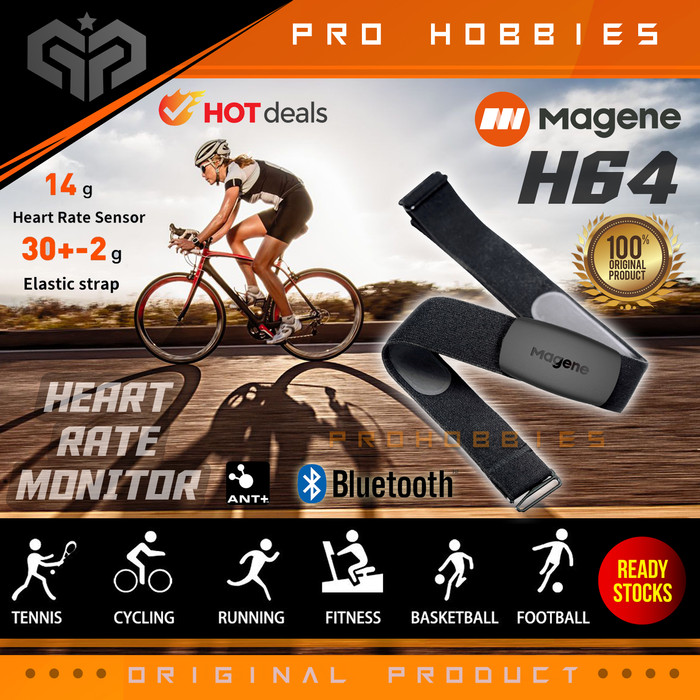 Jual MAGENE H64 HEART RATE MONITOR SENSOR HRM BLUETOOTH GARMIN WAHOO ...