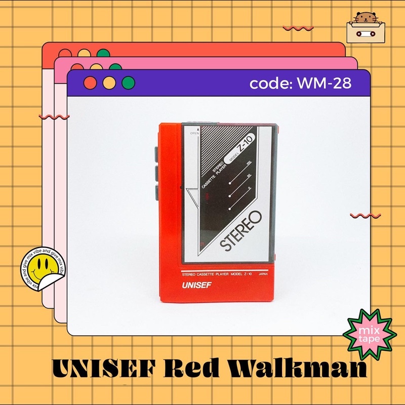 Jual UNISEF RED WALKMAN (RARE) | Shopee Indonesia