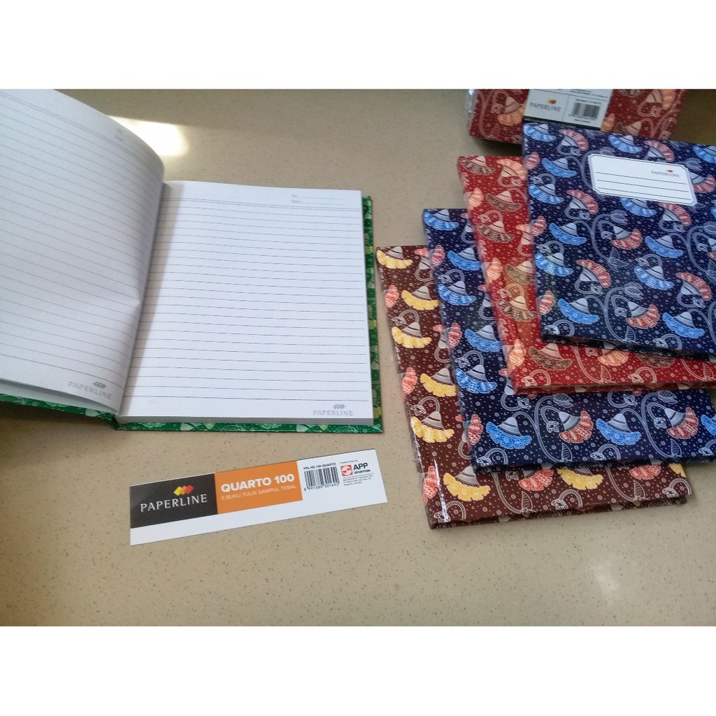 Jual BUKU HARD COVER KWARTO PAPERLINE 100 LEMBAR | Shopee Indonesia