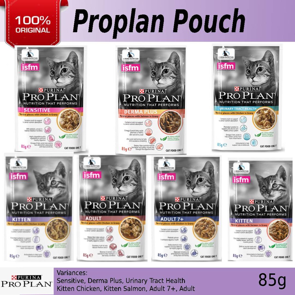 Jual Proplan Sachet Pouch|Pro Plan Wet Food Sachet Pouch 85 gr | Shopee ...
