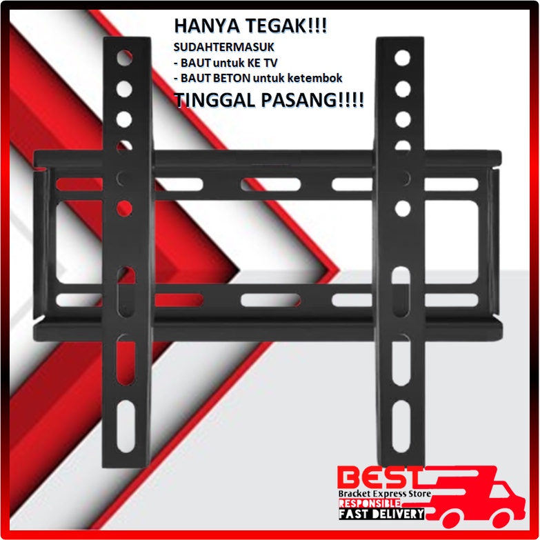 Jual FREE GIFT!! Bracket tv 21" s/d 55" Universal 21 24 32 40 42 43 50 ...