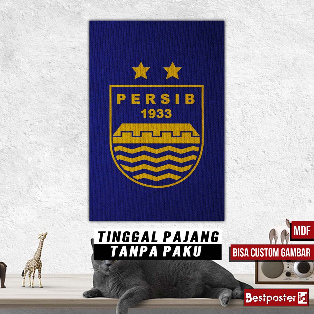 Jual Poster Dinding PERSIB BANDUNG Frame Kayu BOLA MDF00319 | Shopee ...