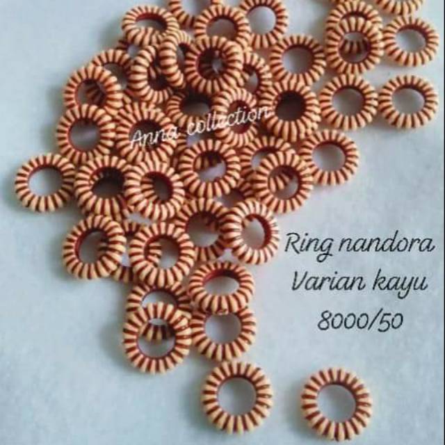 Jual Ring motif kayu /50pcs | Shopee Indonesia