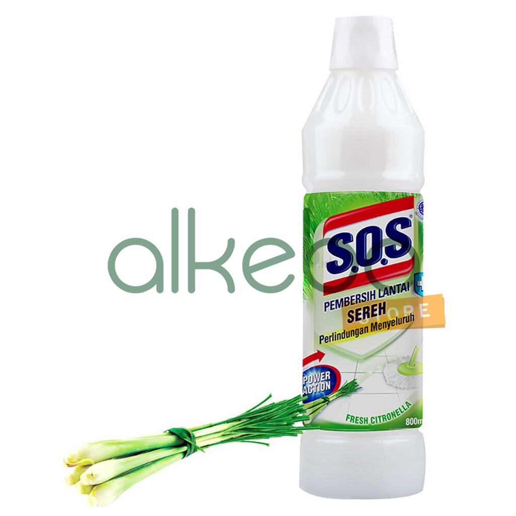 Jual SOS Karbol Sereh Pembersih lantai anti kecoa serangga 800 ml Botol ...