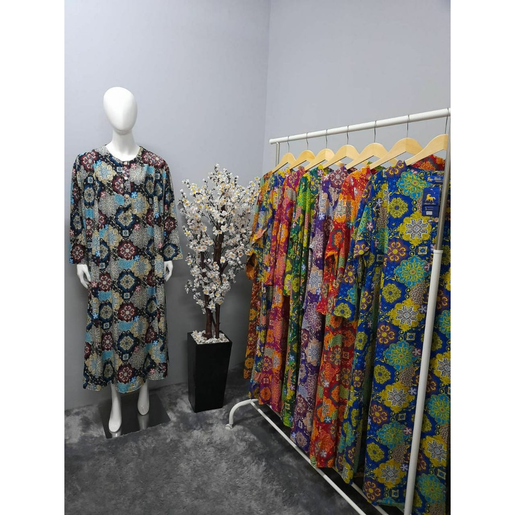 Jual Abaya Batik Kudamas BKM Busui friendly Daster Jumbo LD 134cm ...