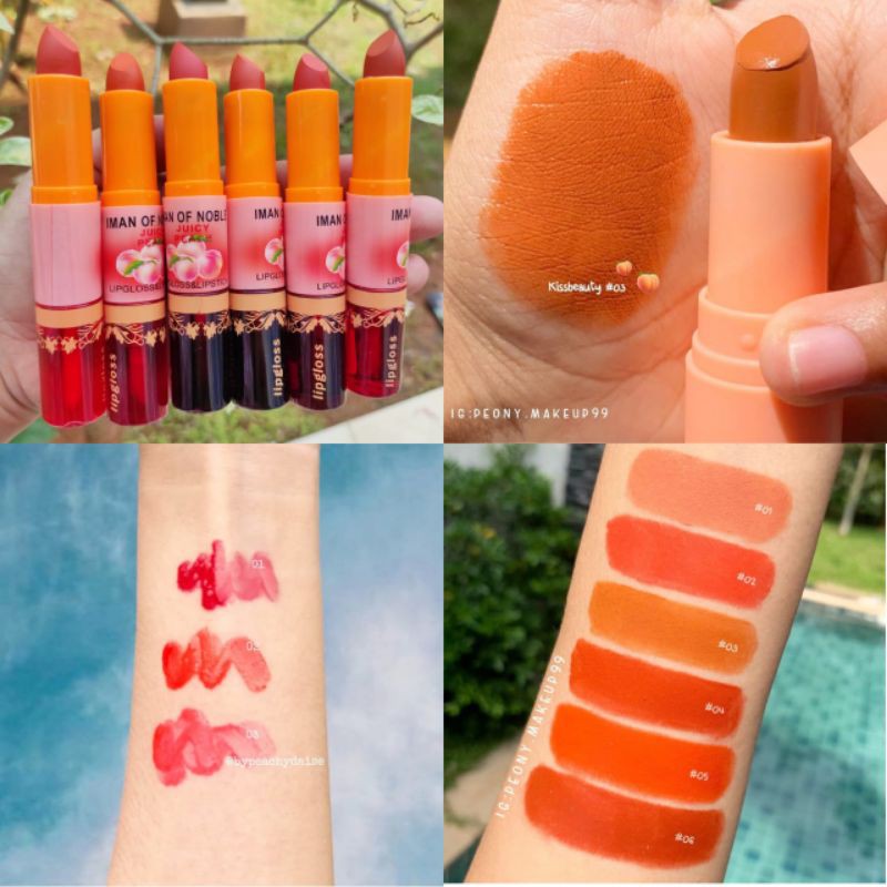 Jual REVLON, SASIMI & I MAN PEACH LIPSTICK+LIPTINT ALOEVERA 2IN1 (ECER ...