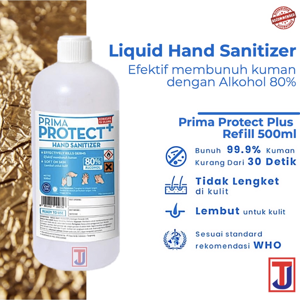 Jual Hand Sanitizer Prima Protect Plus [ Refill 500ml - Cairan ...