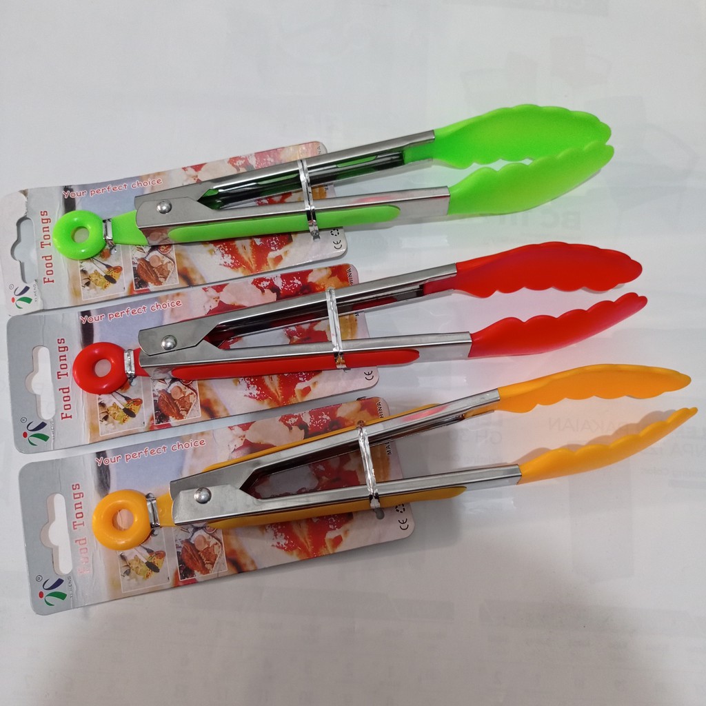 Jual Penjepit Makanan Warna Warni Food Tong Capit Kue Jepit Makanan ...