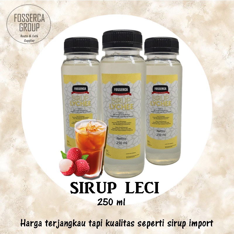 Jual Sirup Lychee (Leci) - 250 ml | Shopee Indonesia