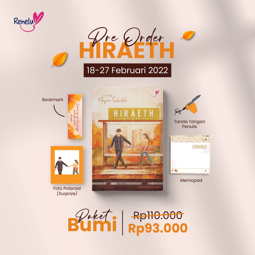 Jual Novel Hiraeth : Berakhir Tanpa Pamit + TTD - Nazwa Salsabila ...