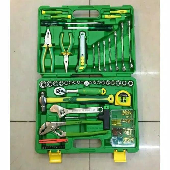 Jual Tekiro Mechanic Tools Set 60 Pcs Perkakas Mekanik Tool Set Box ...